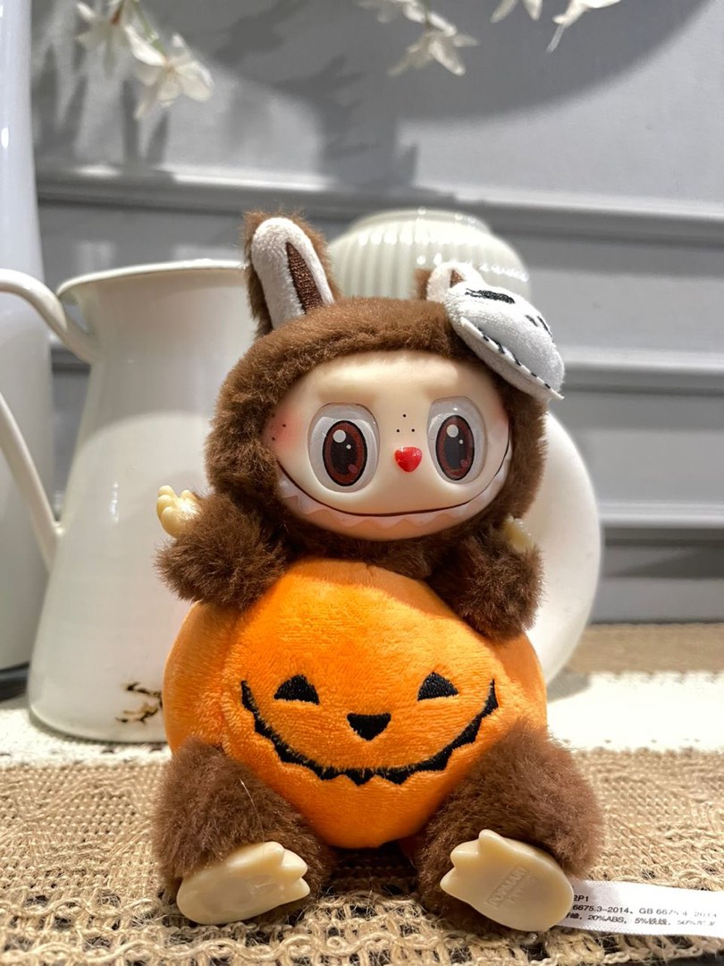 Authentic Labubu Happy Halloween Party Series-Sitting Pumpkin Vinyl ...