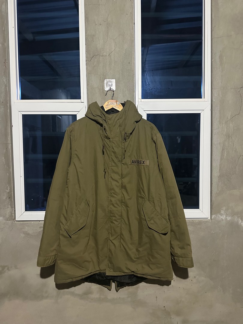 AVIREX MILITARY FISH TAIL PARKA JACKET (AUTHENTIC), Men's Fashion ...