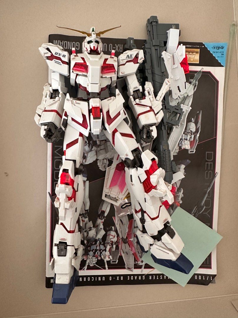 Bandai MG 1/100 Unicorn Gundam (OVA Ver.), Hobbies & Toys, Toys & Games on Carousell