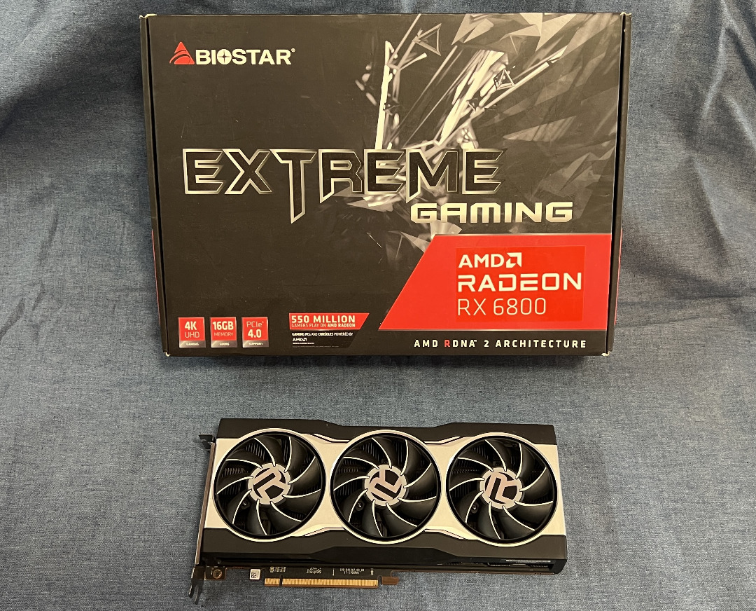 Biostar Extreme Gaming RX6800 16GB 256Bit DDR6, Computers & Tech, Parts ...