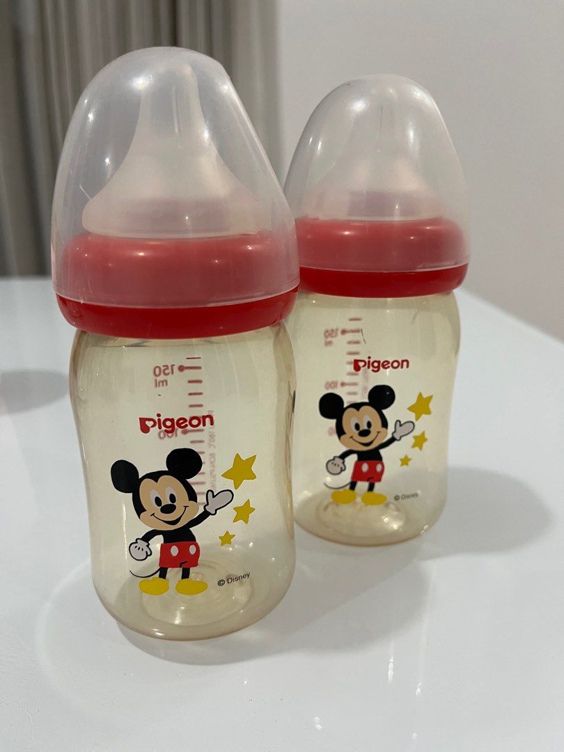 Botol susu pigeon PPSU ori disney, Bayi & Anak, Perawatan & Makanan ...