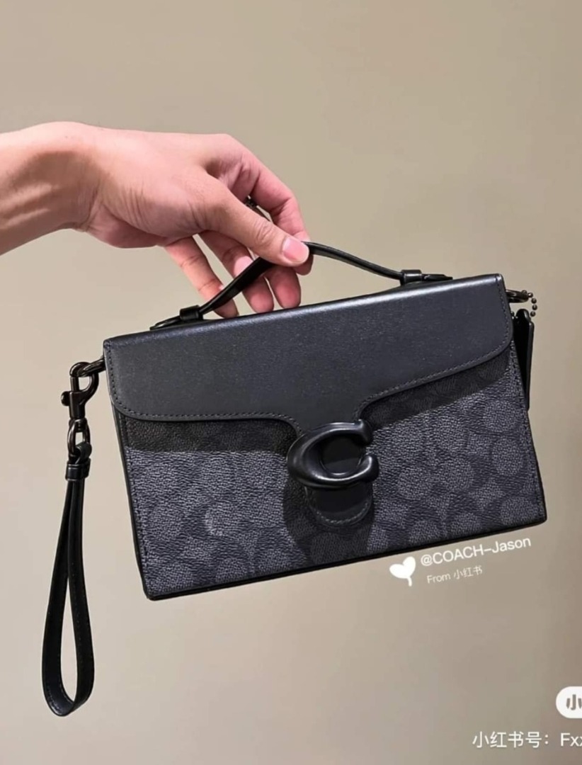 Coach Tabby Box Bag In Signature Canvas CH798 - Black, Luxury, Bags ...