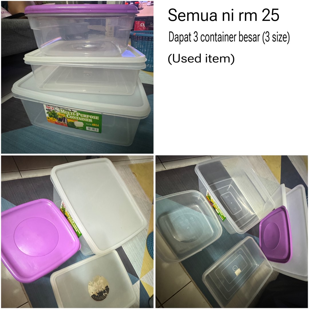 Container besar, Furniture & Home Living, Kitchenware & Tableware, Food ...