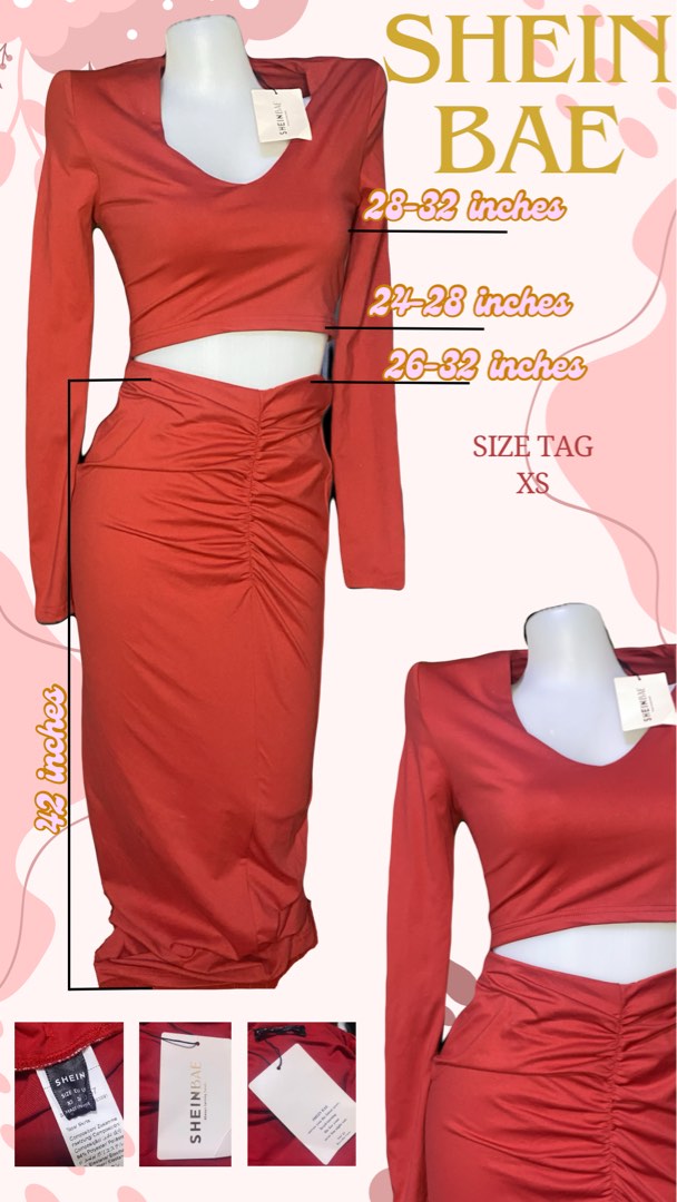 Coords red shein, Women's Fashion, Dresses & Sets, Sets or Coordinates ...