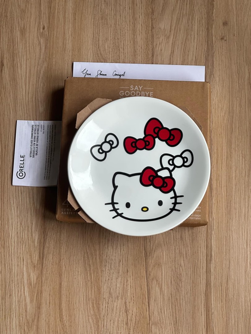 Corelle - Hello Kitty Plates (Collectors Edition), Furniture & Home ...