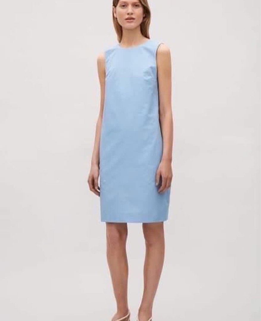 Cos Blue Shift Dress, Women's Fashion, Dresses & Sets, Dresses on Carousell