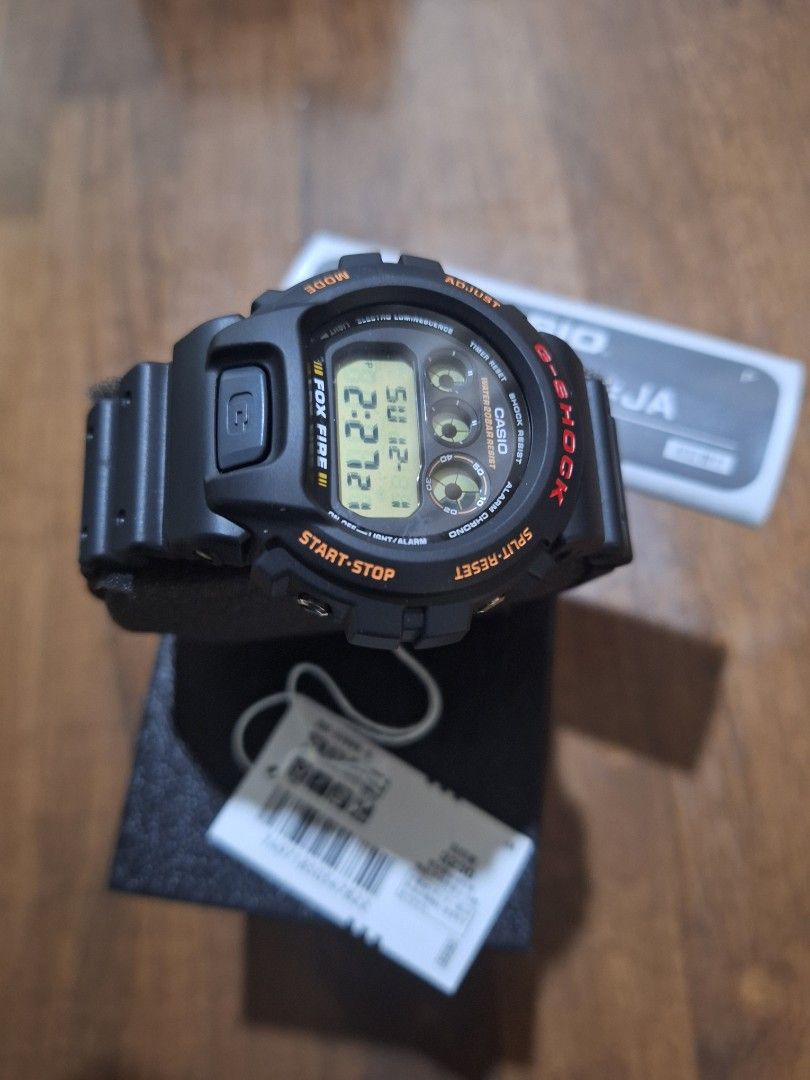 Original Casio G-Shock - DW6900 Fox Fire (Japan Set), Men's Fashion ...