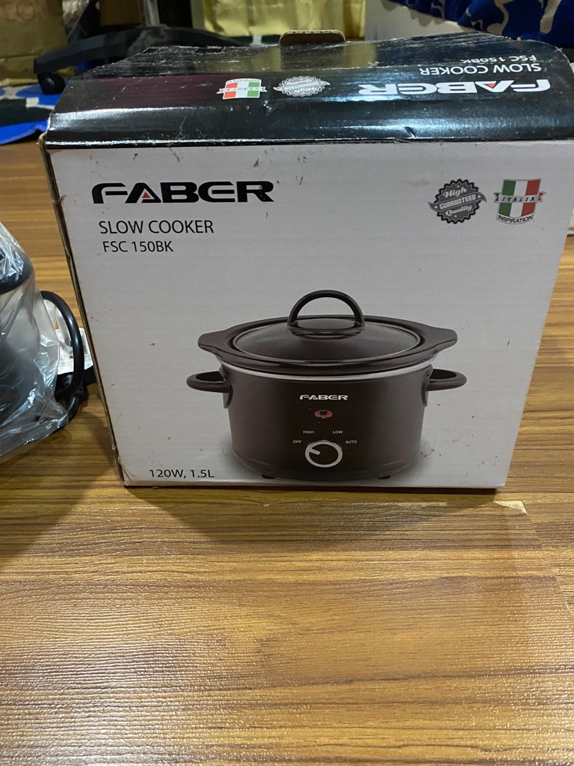 Faber slow cooker, TV & Home Appliances, Kitchen Appliances, Cookers on ...