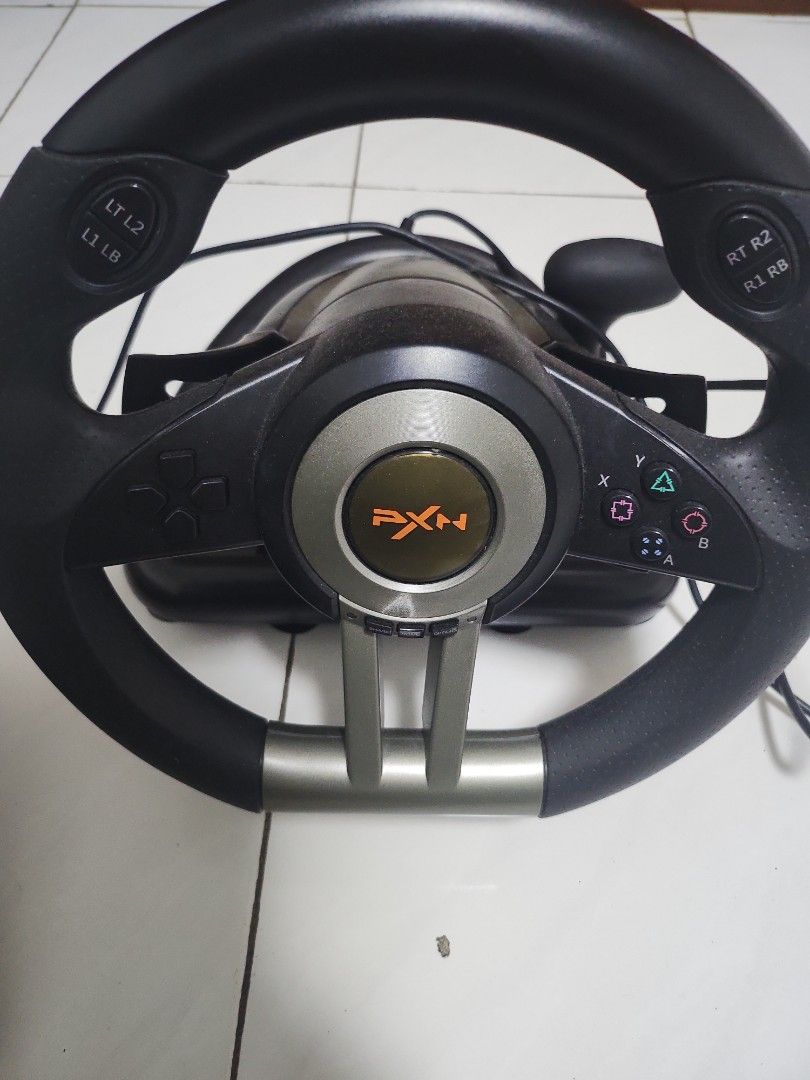 Gaming stearing wheel works for PC,Xbox,Playstaion 4 and 5, Video ...