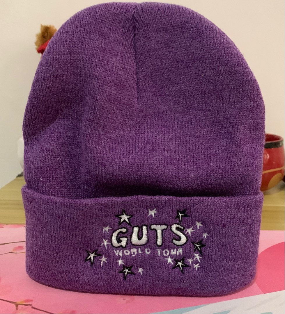 GUTS world tour beanie - Olivia Rodrigo merch, Women's Fashion, Watches ...