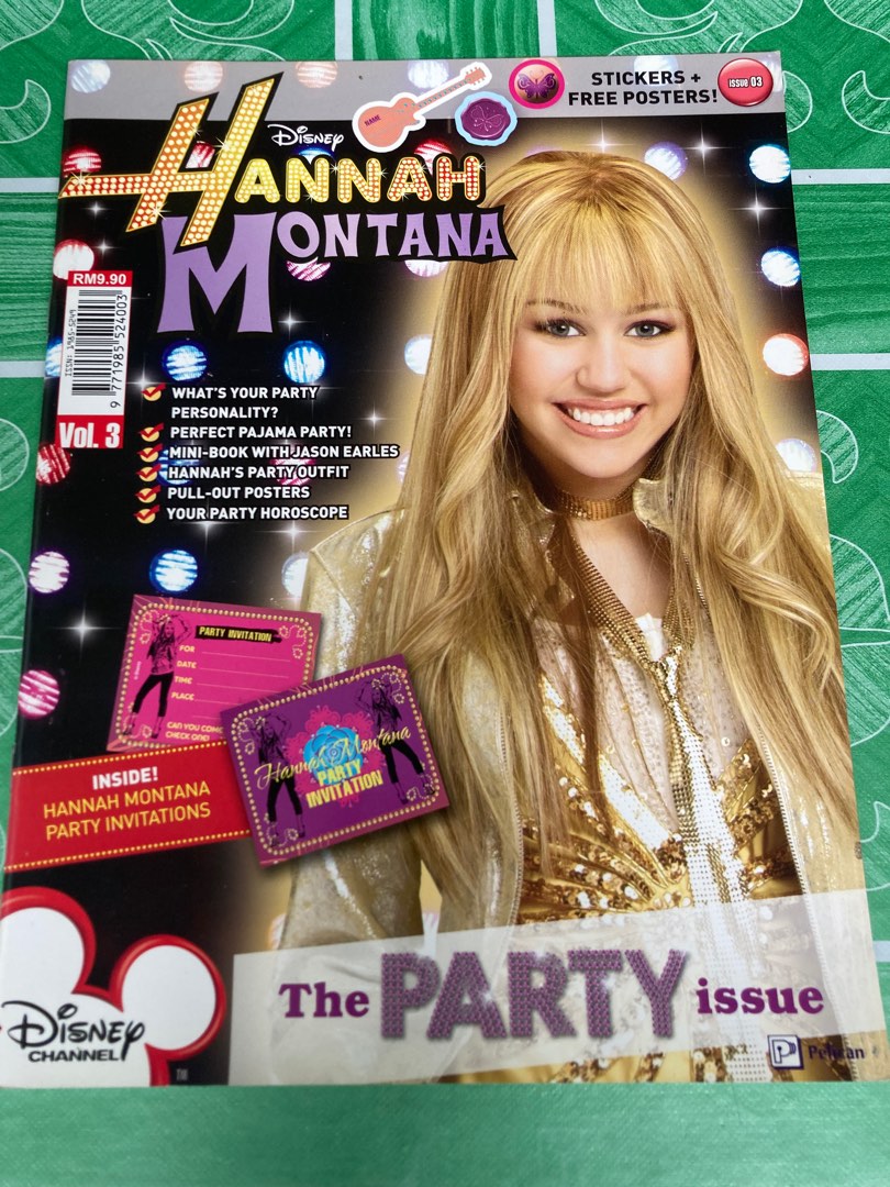 Hannah Montana Official Magazine (Vol 3), Hobbies & Toys, Books ...
