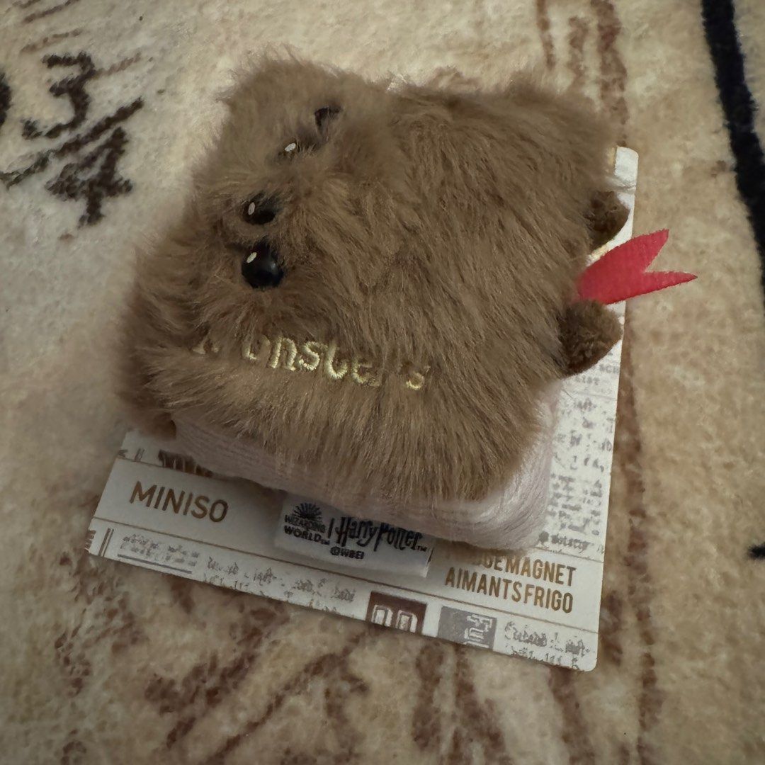 Harry Potter x Miniso Monster Book Fridge Magnet, Hobbies & Toys ...