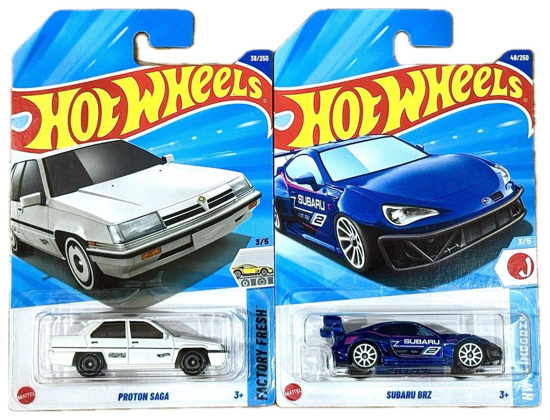 Hot Wheels 2025 Proton Saga White Subaru BRZ, Hobbies & Toys, Toys ...