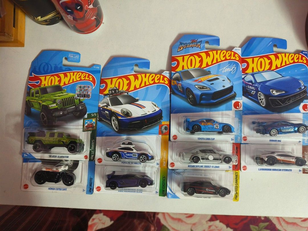 hot wheels PAGANI,SKYLINE,PORSCHE,KOENIGSEGG,JEEP,HONDA,LAMBORGHINI ...