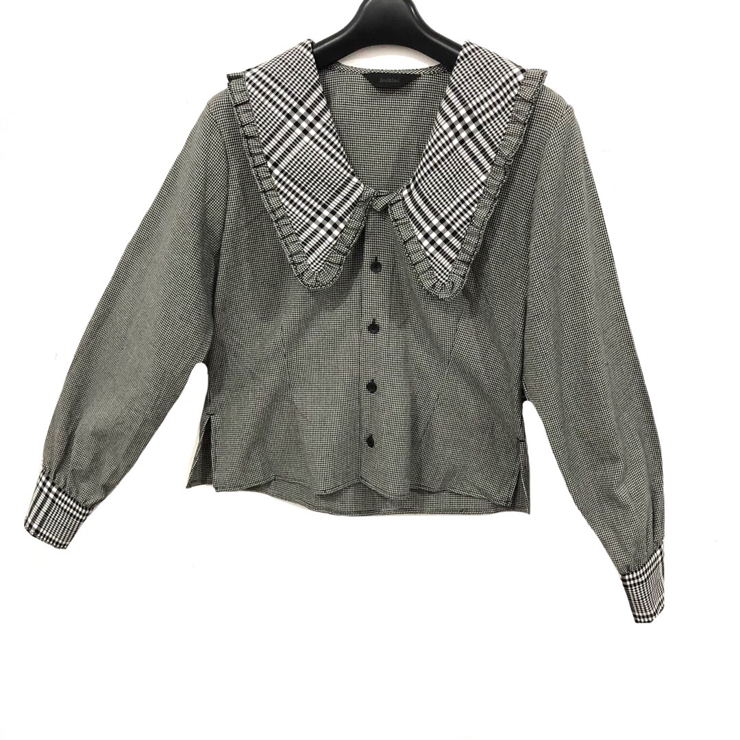 Initial Wide Lapel Collar Classic Contemporary Tops, Women's Fashion ...