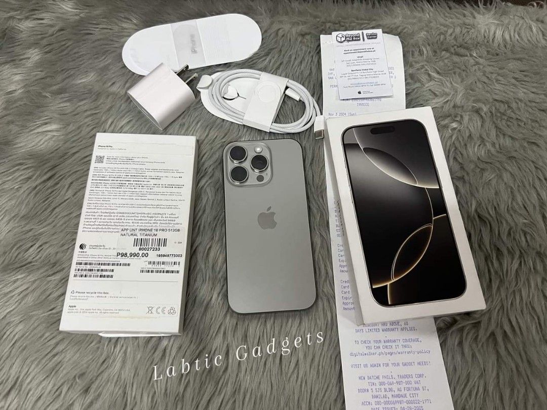 Iphone 16 pro 512GB Natural Titanium Factory Unlocked NTC Bought in ...