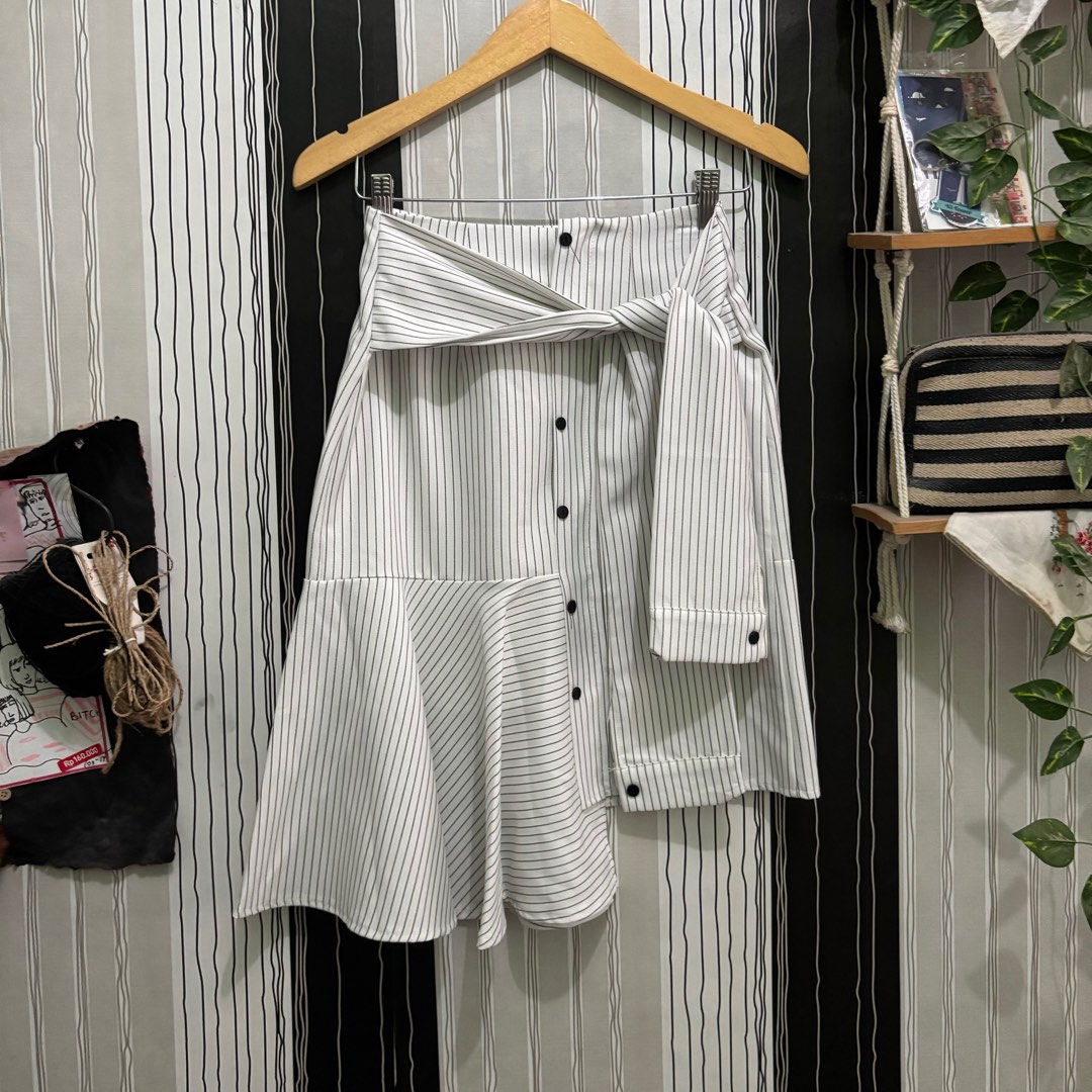 Jennie skirt shirt model rok unik pita nya dari lengan kemeja Unique ...