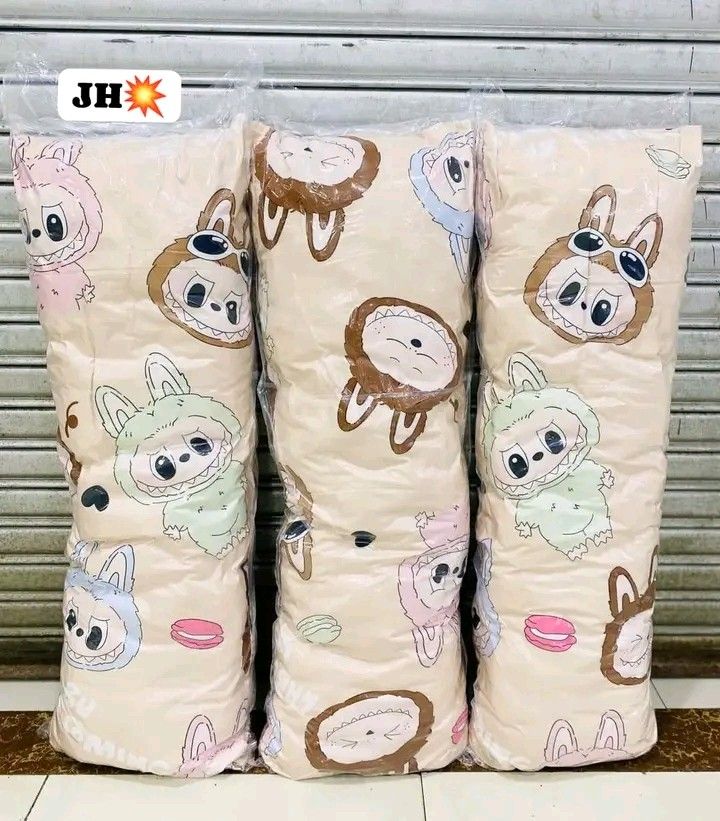 LABUBU BODY PILLOW, Furniture & Home Living, Bedding & Towels on Carousell