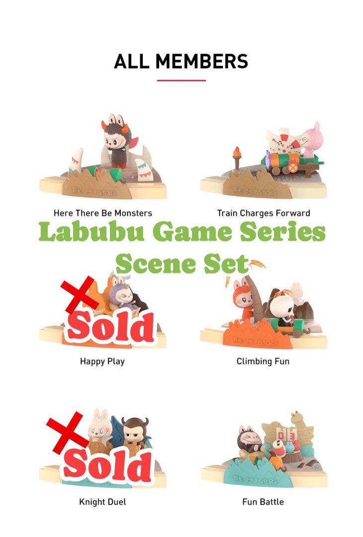 Labubu Game Scene Set, Hobbies & Toys, Toys & Games on Carousell