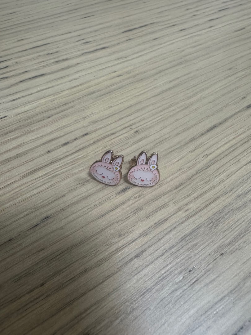 Labubu/Zimomo Earring Studs, Women's Fashion, Jewelry & Organisers ...