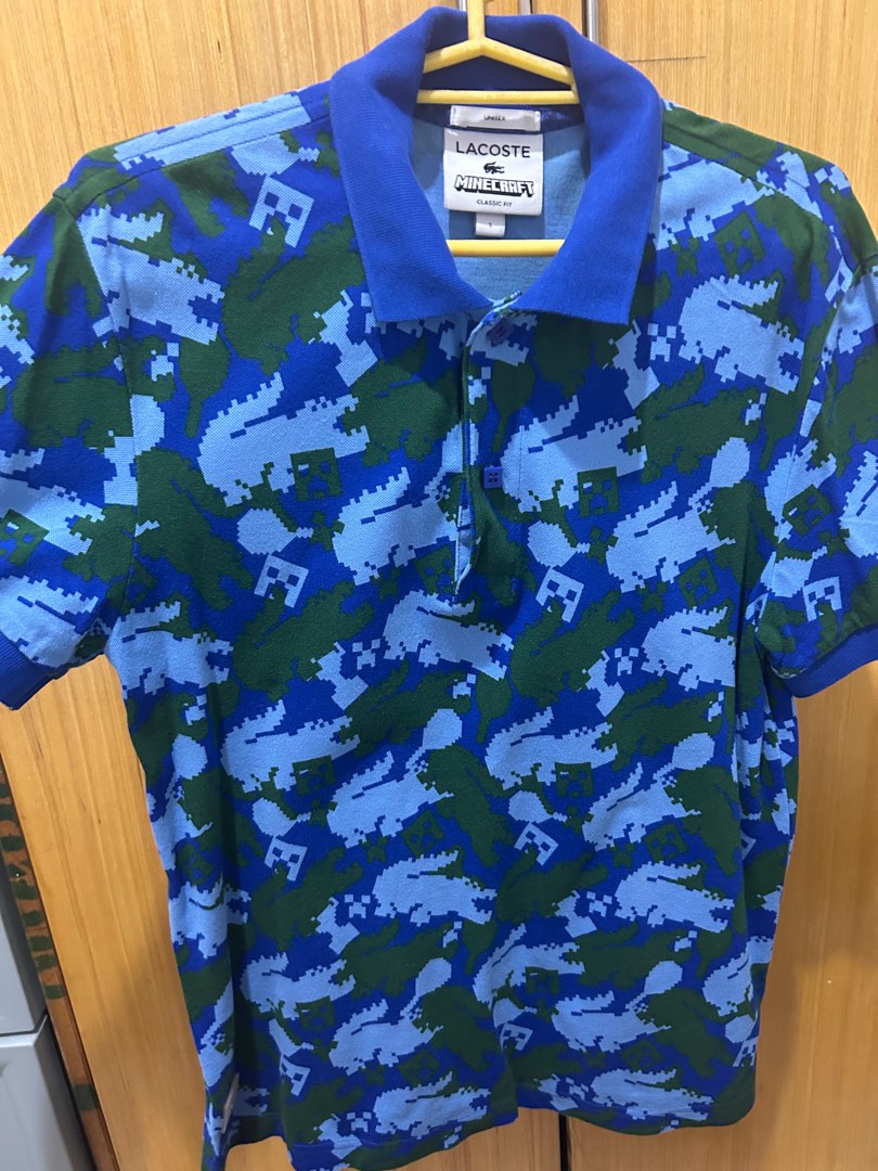 Lacoste Minecraft Polo Shirt, Men's Fashion, Tops & Sets, Tshirts ...