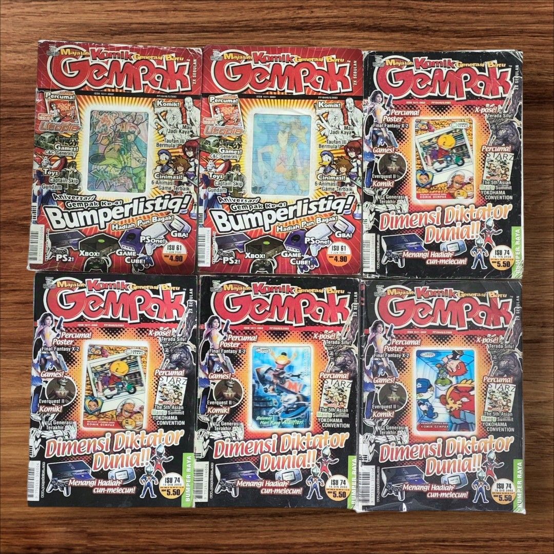 Majalah Gempak + Kad, Hobbies & Toys, Books & Magazines, Comics & Manga ...