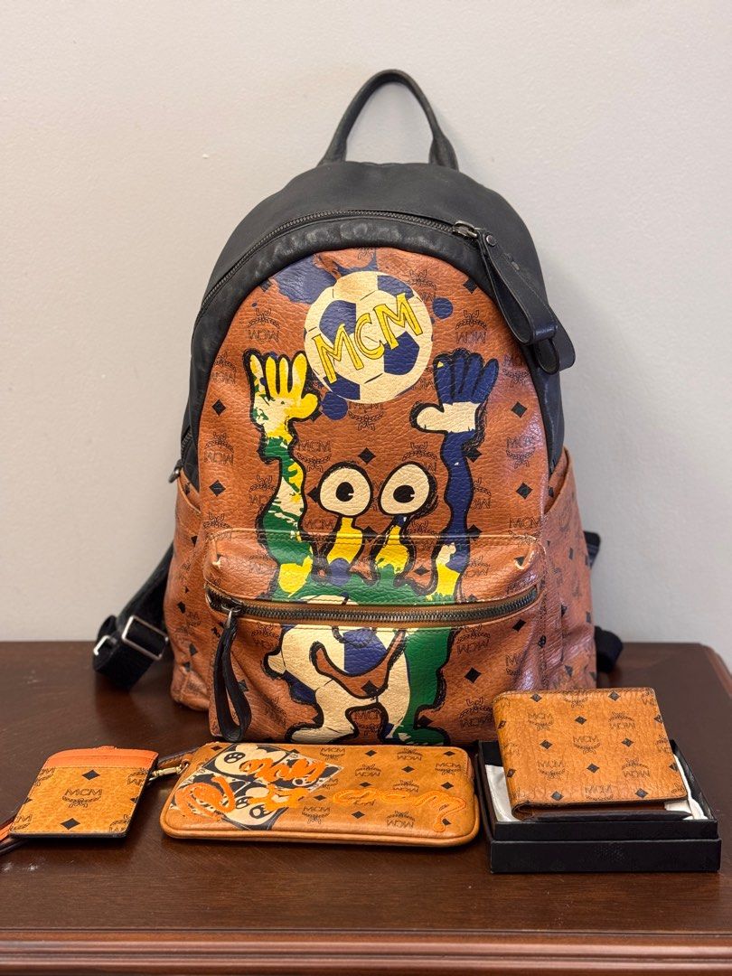 MCM Small Pouch, Luxury, Bags & Wallets on Carousell