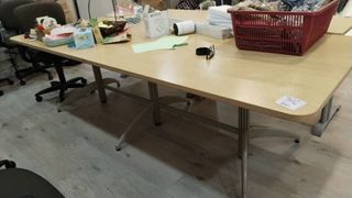 Steelcase Meeting table with power outlet socket measurement is 240cm x ...