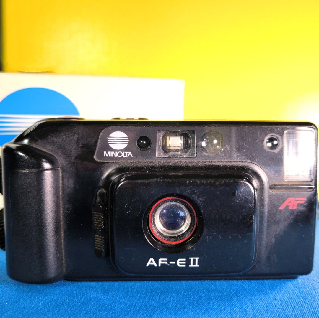 Minolta Af-E II 2 compact auto film camera, Photography, Cameras on ...