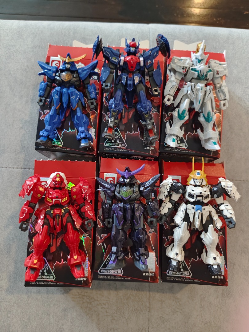 Moshow Sembo Blind Box Complete Set Of 6 (Opened & Assembled), Hobbies ...