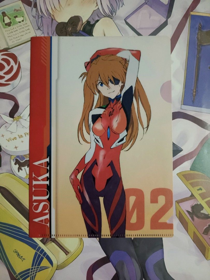 Neon Genesis Evangelion A4 & A5 File (Rei,Asuka & Mari), Hobbies & Toys, Collectibles ...