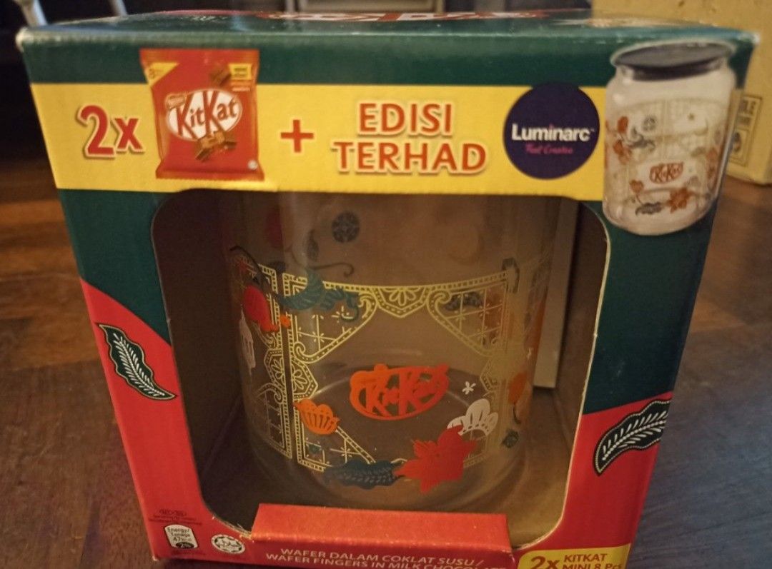 New Luminarc Festival Festivities Celebration Glass Jar With Cover Kit ...