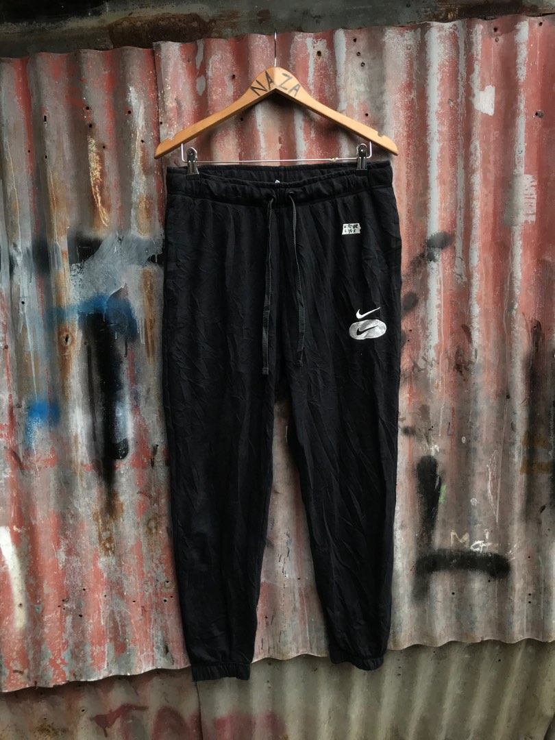 Nike double swoosh pants, Men's Fashion, Bottoms, Joggers on Carousell