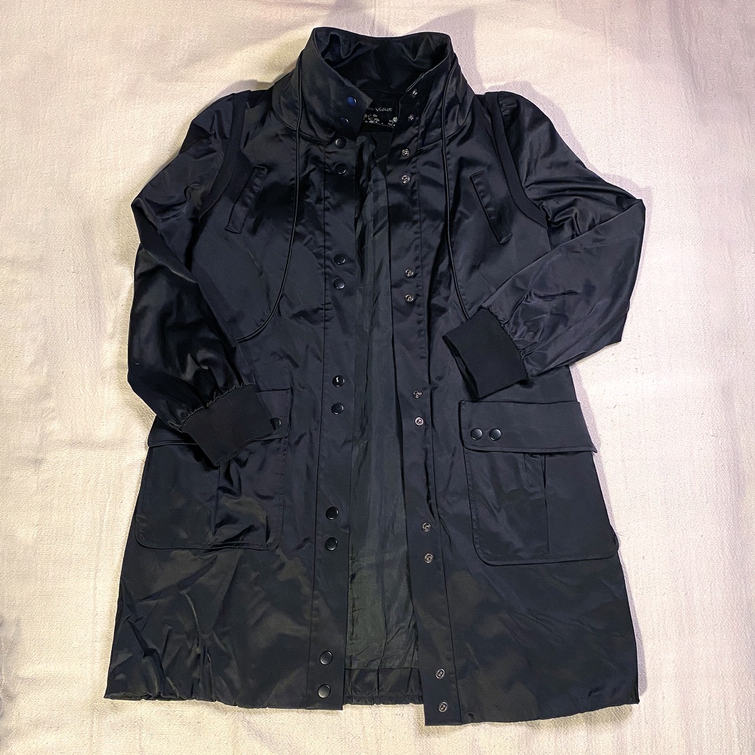 Opium Visual Kei Cyber Goth Rick Owens Inspired High Neck Coat, Men's ...