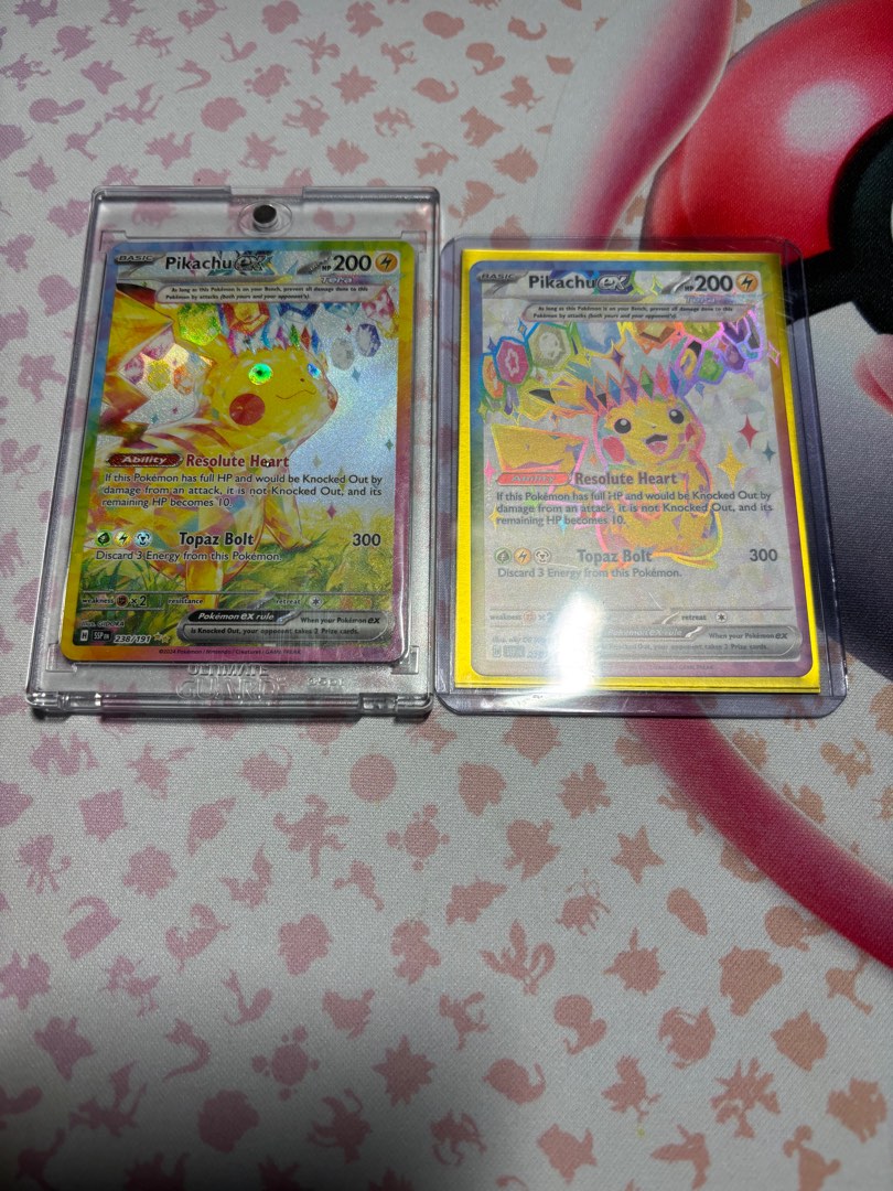 Pikachu SIR surging sparks, Hobbies & Toys, Toys & Games on Carousell