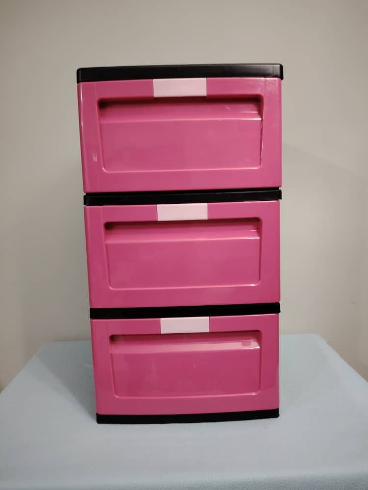 Plastic 3 Layer Drawer, Furniture & Home Living, Furniture, Shelves ...
