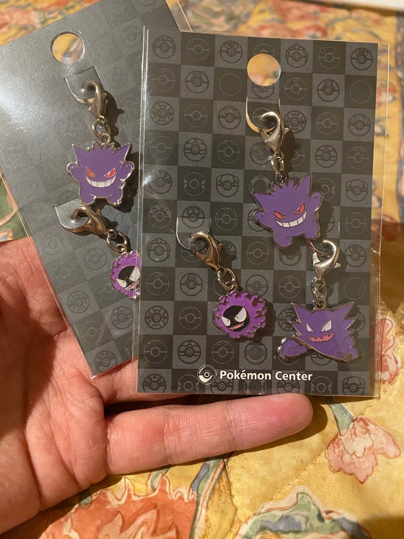 Pokemon Center Gengar Evolution Line Keychain, Hobbies & Toys, Toys ...