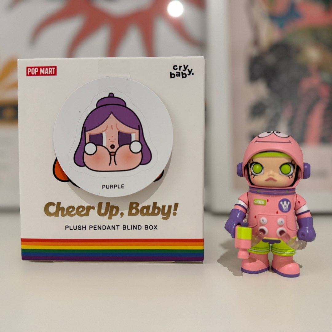 Popmart - Crybaby Cheer-up (purple), Hobbies & Toys, Toys & Games on ...
