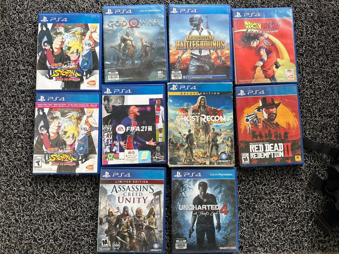 PS4 Games red dead redemption 2 - rm100 fifa 21 - rm50 naruto - rm70 ...