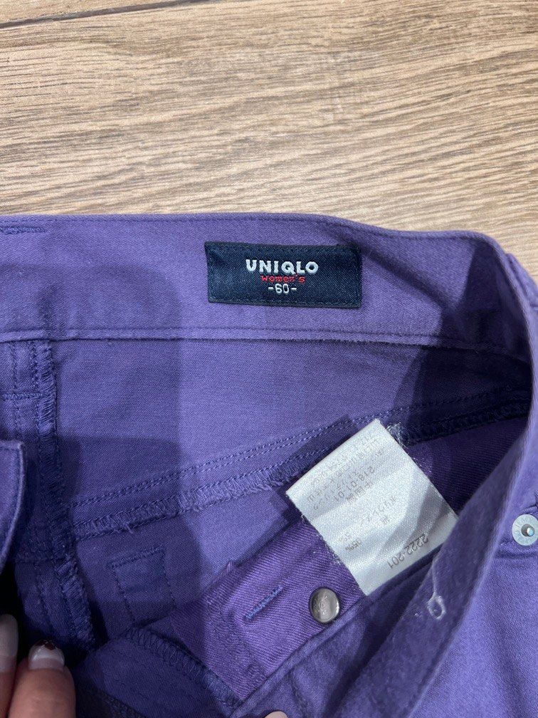 Purple Uniqlo Jeans / As known as Jeans, 女裝, 褲＆半截裙, 牛仔褲、Leggings ...