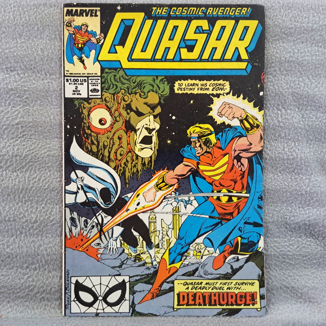 Quasar #2 (Marvel Comics) Mark Gruenwald, Paul Ryan, Hobbies & Toys ...