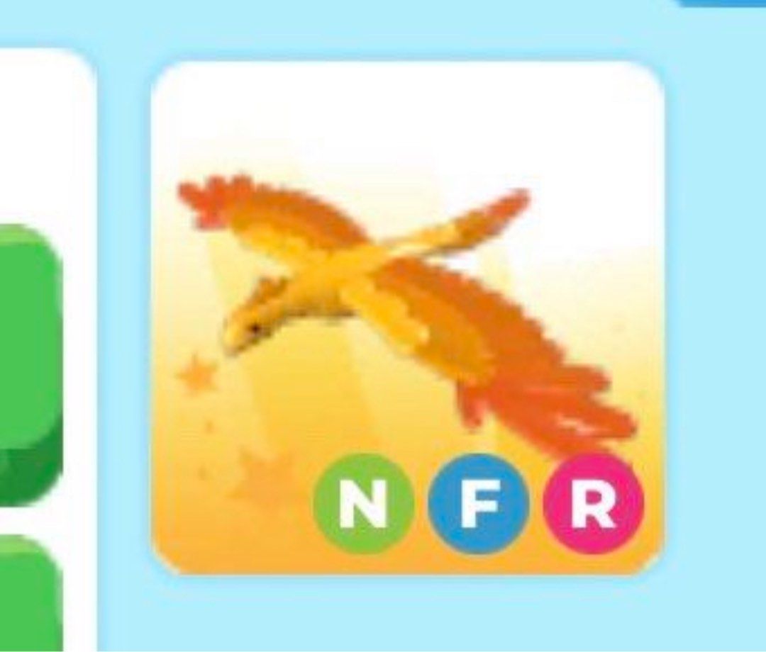 Roblox Adopt Me Neon Fly Ride Phoenix Adopt Me NFR Phoenix, Video ...