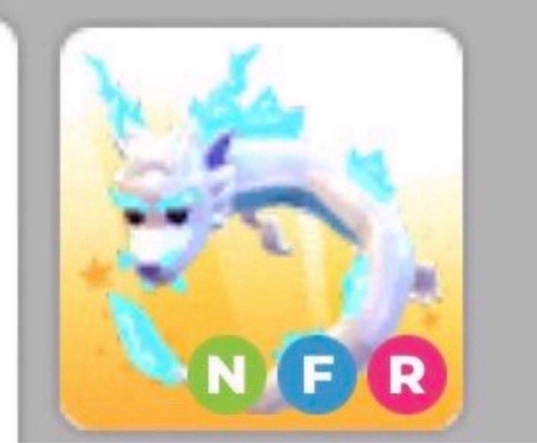 Roblox Adopt Me Neon Fly Ride Frost Fury Adopt Me NFR Frost Fury, Video ...