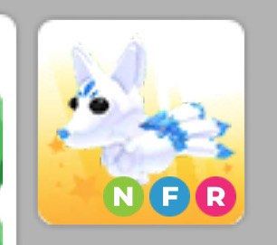 Roblox Adopt Me Neon Fly Ride Glacier Kitsune Adopt Me NFR Glacier ...