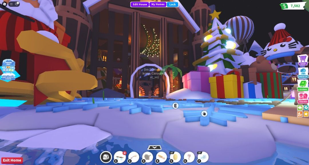 🔥🎅🔥Roblox Adopt me (Sandbox island) Sanrio X CHRISTMAS theme house ...