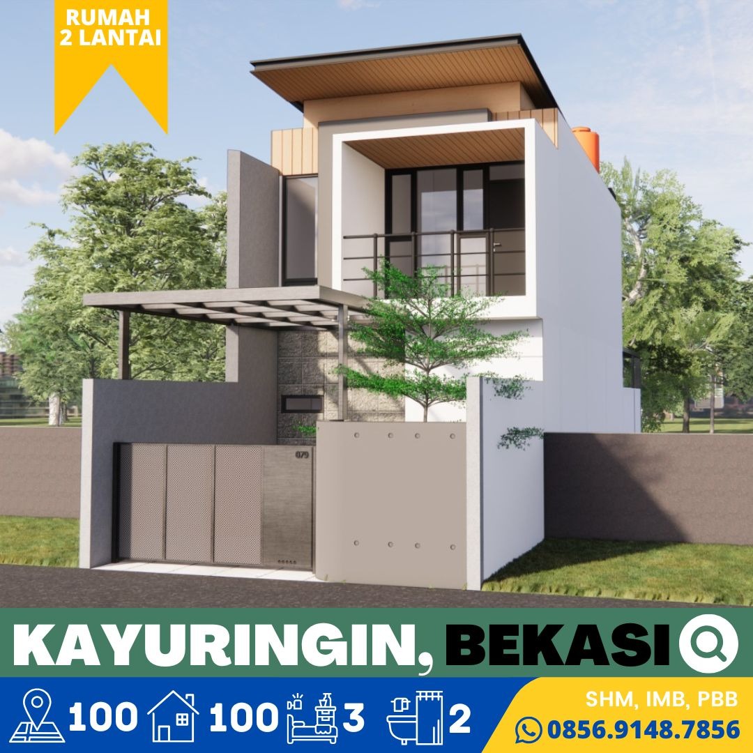 Rumah Baru 2 Lantai di Kayuringin, Bekasi 6 menit Pool Damri, Properti ...