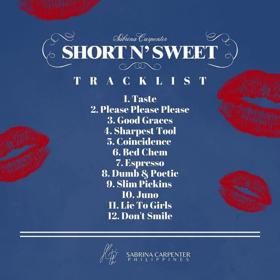 Sabrina Carpenter : Short N' Sweet (2024) 12 - Track Full Length Album, Hobbies & Toys, Music ...