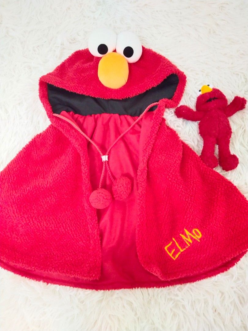 Sesame Street Elmo Cape and Toy, Babies & Kids, Babies & Kids Fashion ...