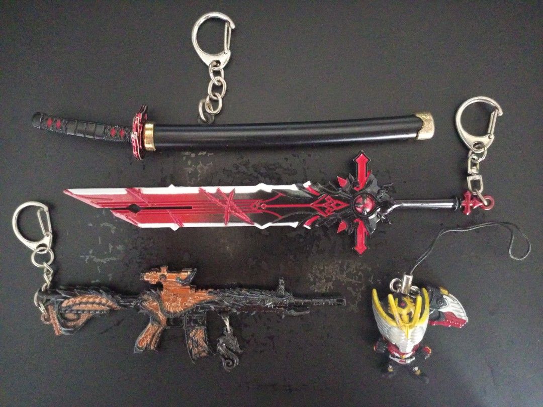 Set of keychain Collection (Demon Slayer, PUBG, Genshin Impact & Kamen ...