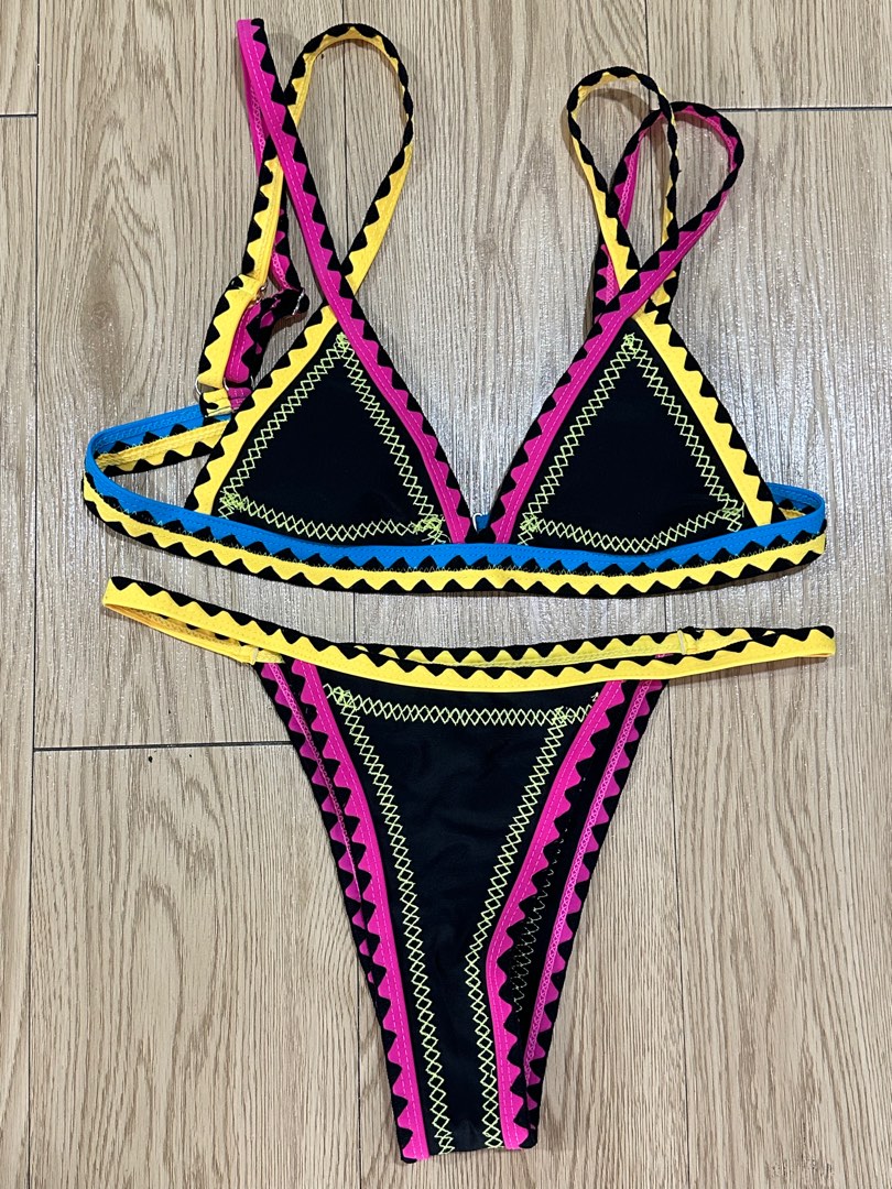 Shein Black Bikini, Women's Fashion, Swimwear, Bikinis & Swimsuits on ...